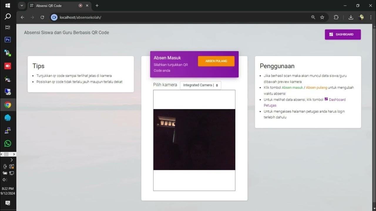 ABSEN SEKOLAH QR CODE BUILD ON LARAVEL FRAMEWORK | TUTORIAL LENGKAP - YouTube