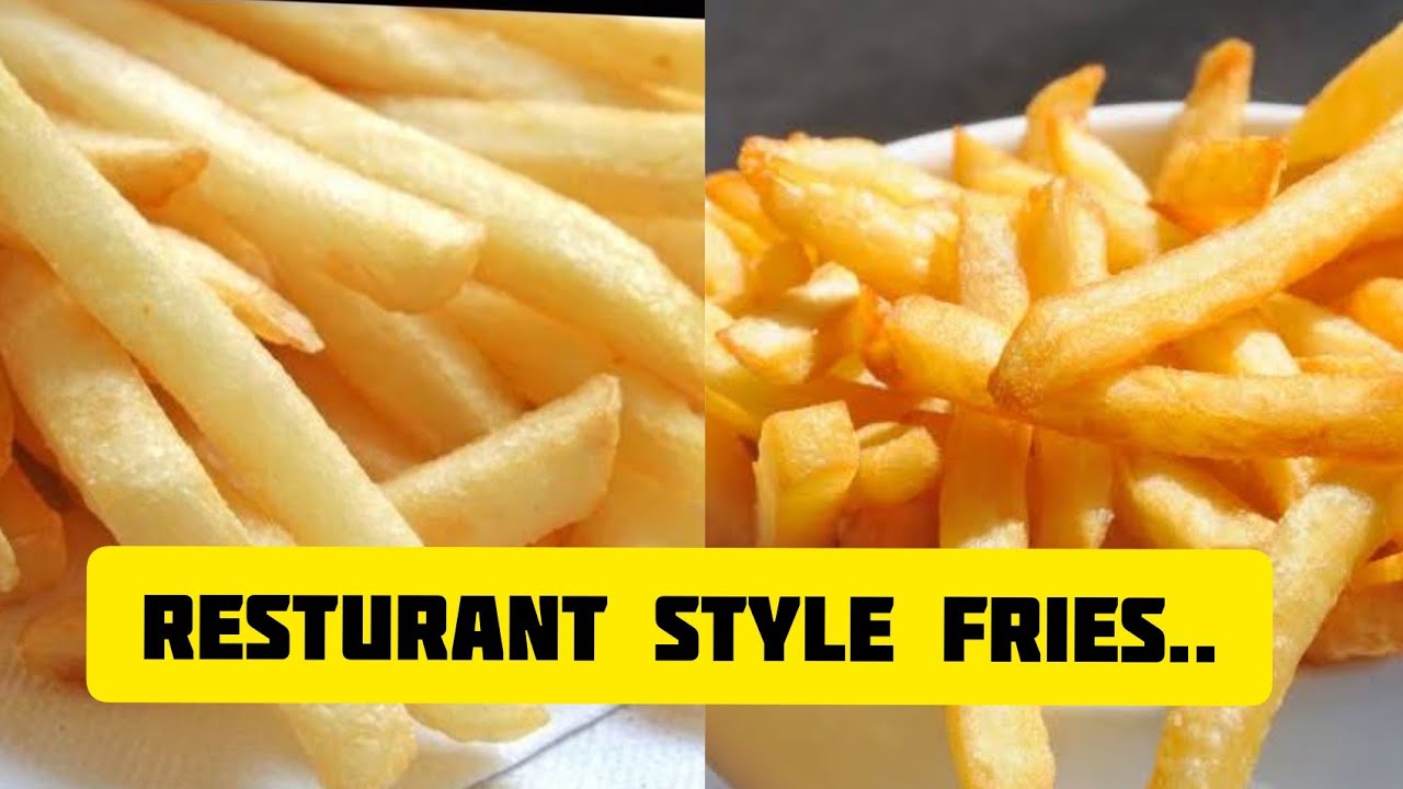 How to make Restaurant style fries at home/ crispy french fries/ frozen ...