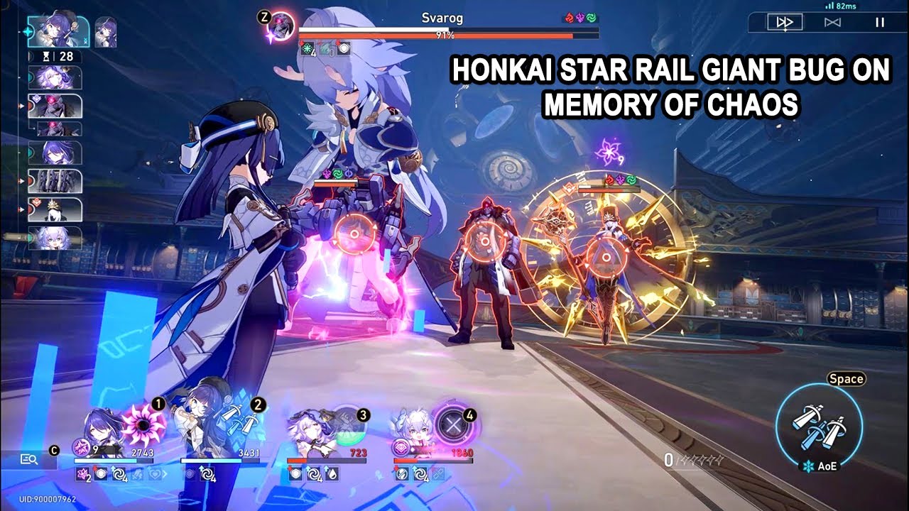 Honkai Star Rail Giant Bug on Memory of Chaos - YouTube
