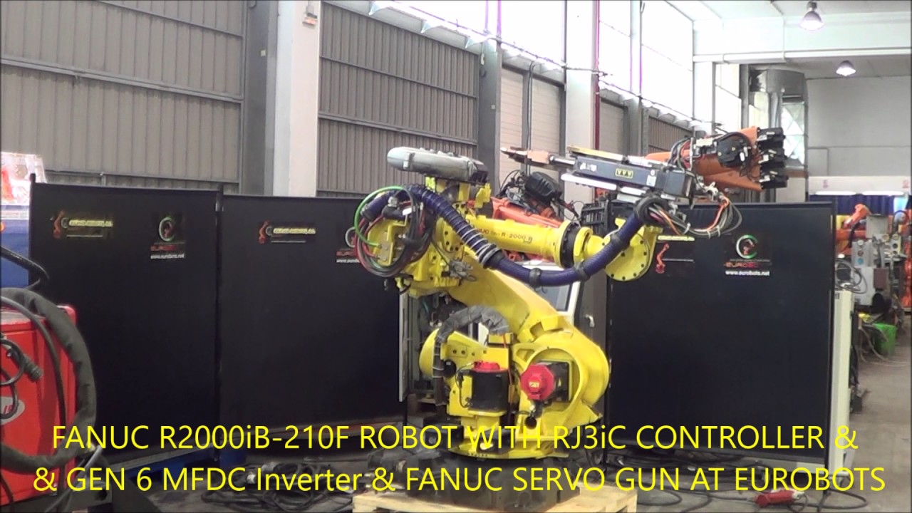 FANUC R2000iB- 210F ROBOT WITH RJ3IC CONTROLLER & GEN 6 MFDC Inverter ...