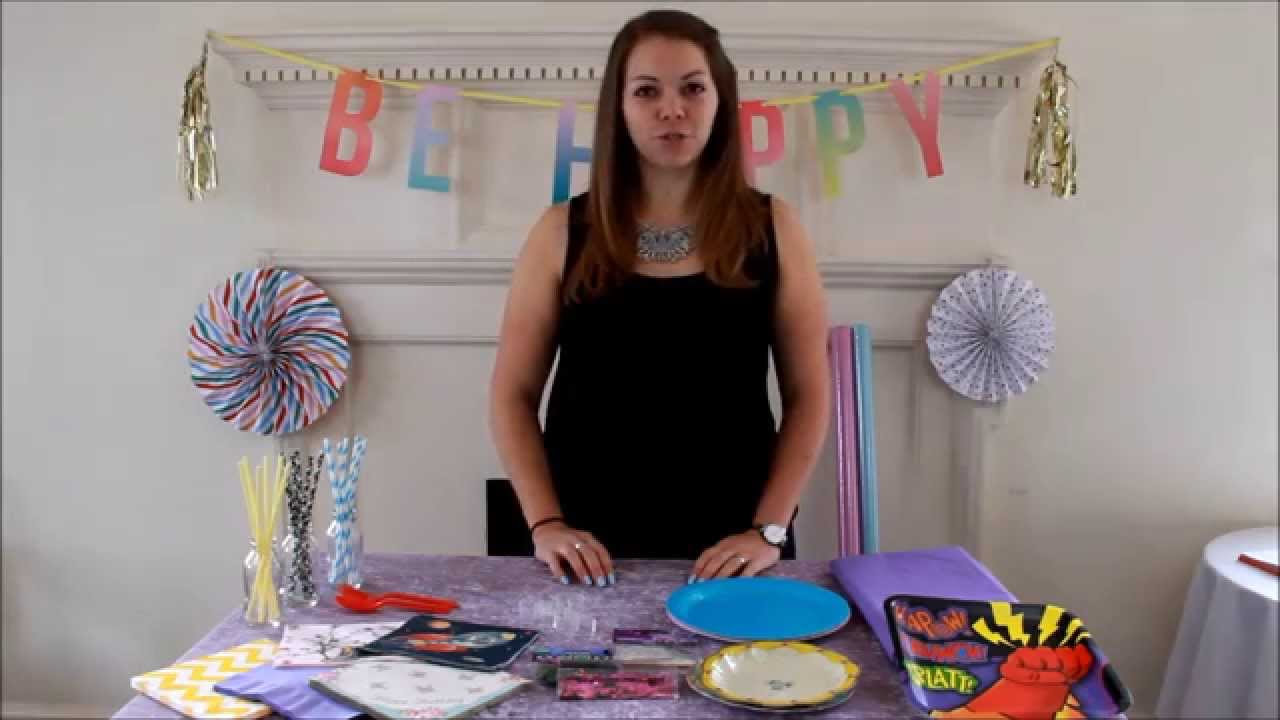 Children's Party Table Dressing - The Essentials - YouTube