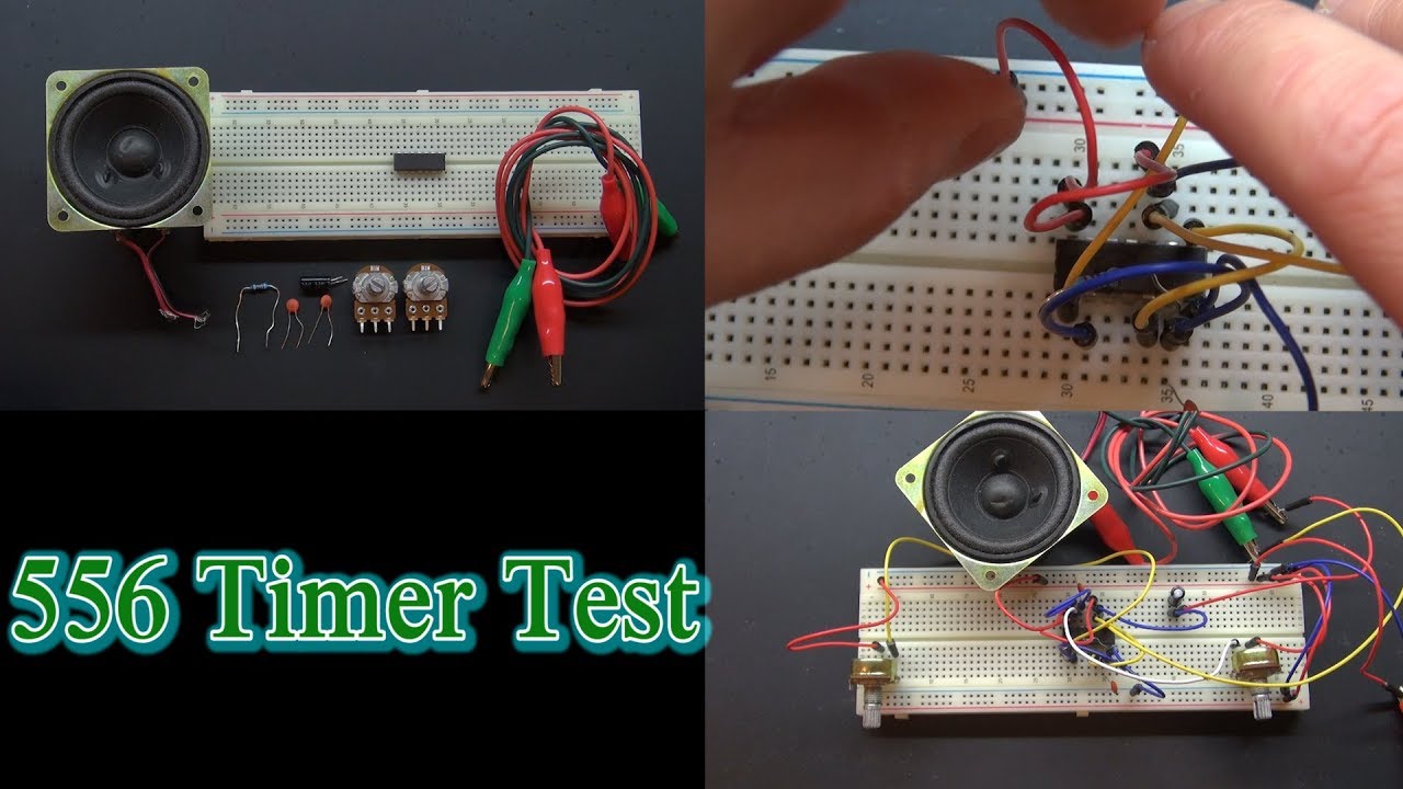 556 Timer Test Duel Punk Console On A Breadboard - YouTube