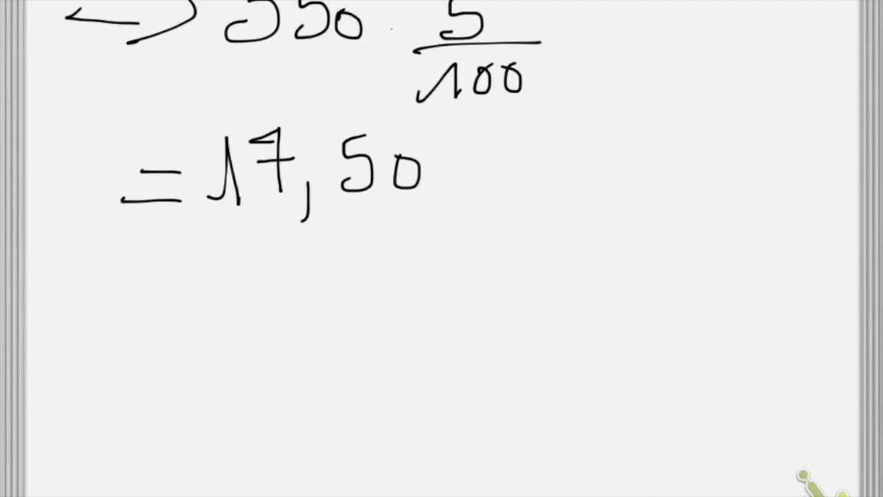 Vid o 006 Calculer Un Pourcentage YouTube
