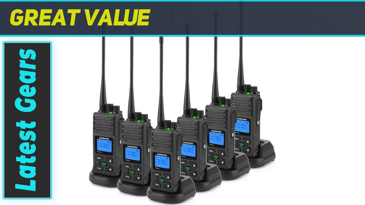 SAMCOM FPCN30A Two Way Radios Long Range 5 Watts Walkie Talkies for ...