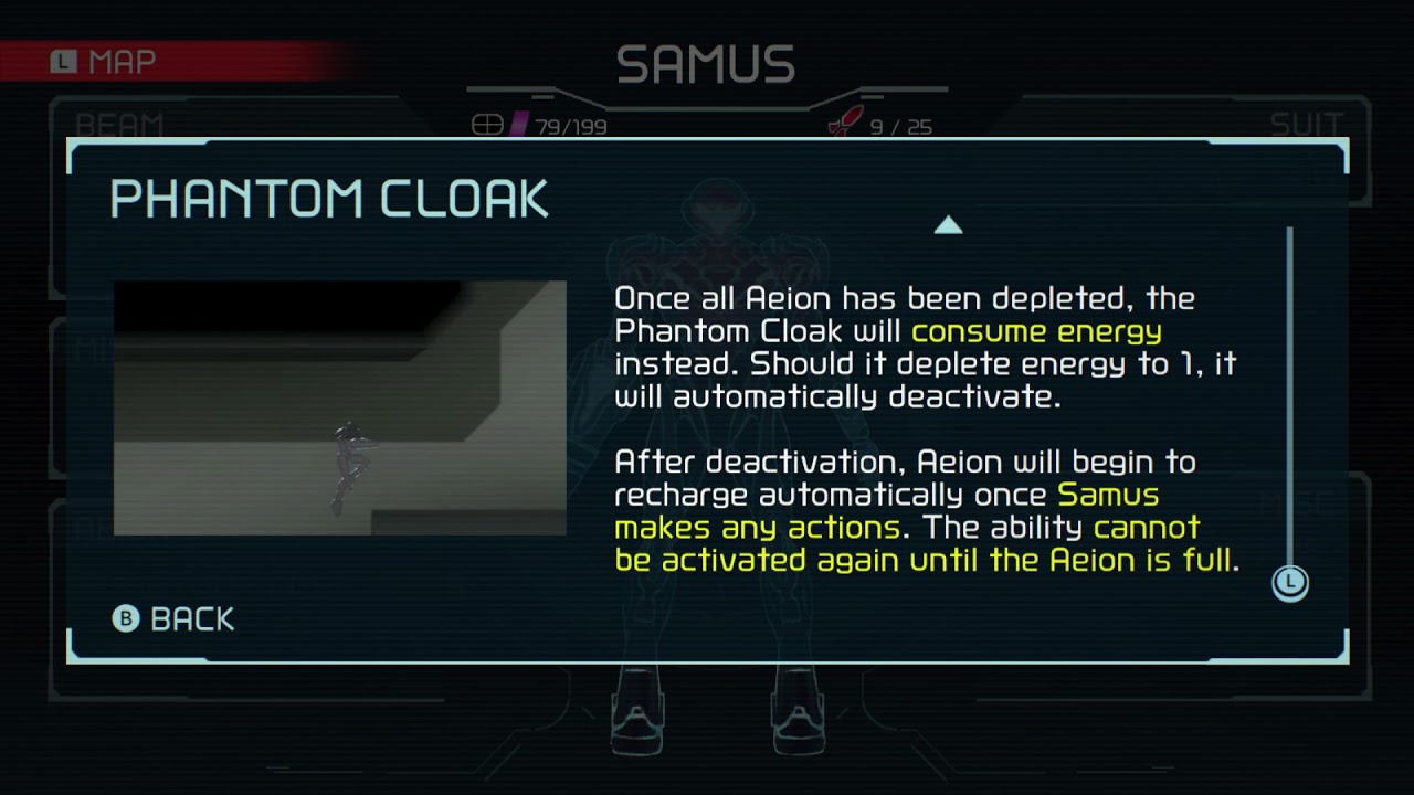 Metroid Dread - Artaria: Phantom Cloak "Renders Samus Invisible To ...