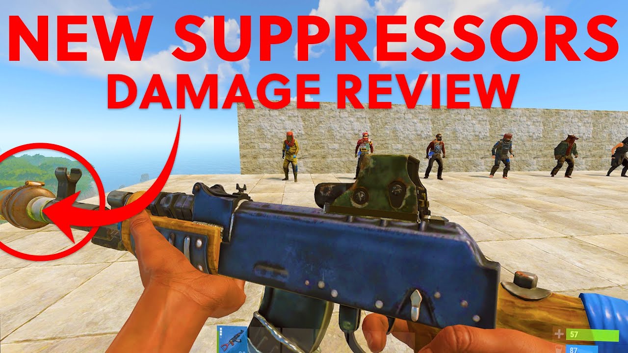 NEW RUST SUPPRESSORS | DAMAGE REVIEW | AK SKS SAR TOMMY BOLTY L9 - YouTube