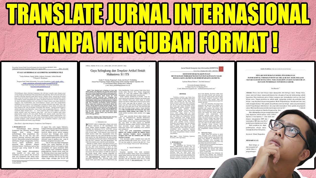 Cara Translate Jurnal PDF Bahasa Inggris Ke Indonesia Otomatis Sekali ...