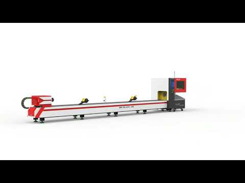 JQ Laser-FLT 6016L Fiber Laser Tube Cutting Machine - YouTube