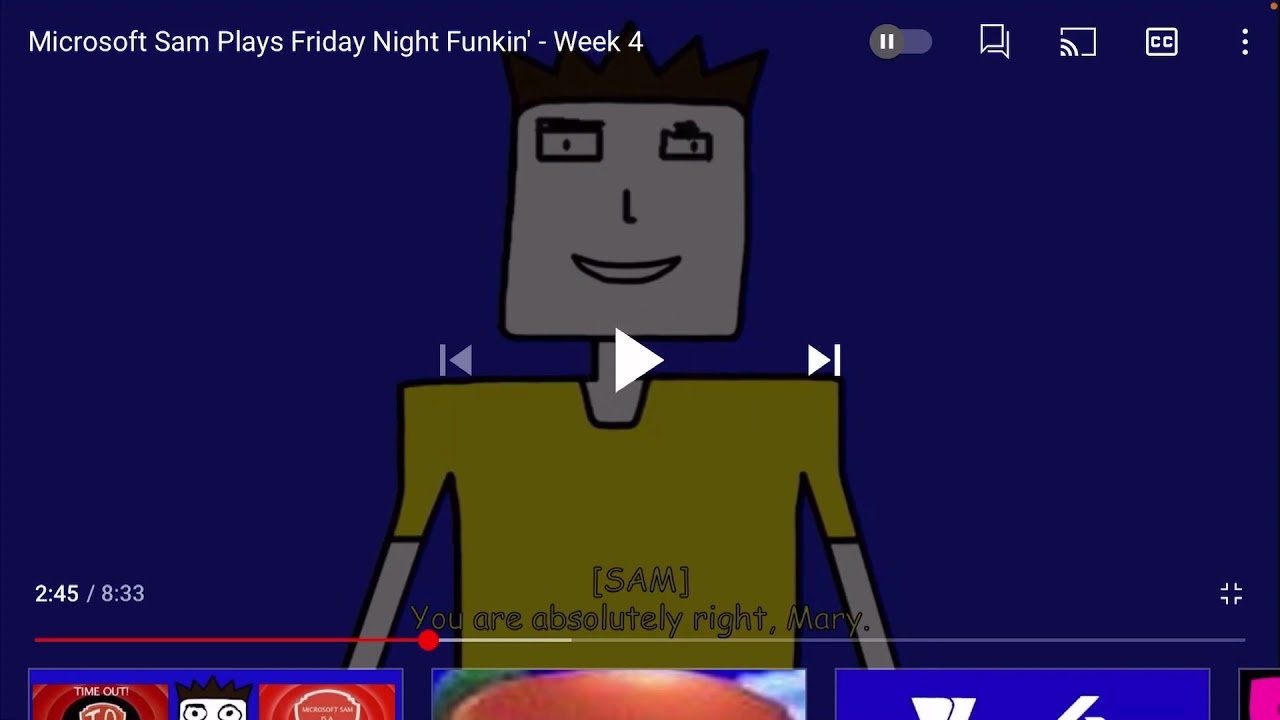 Microsoft Sam plays FNF - Week 4 (Reaction) - YouTube