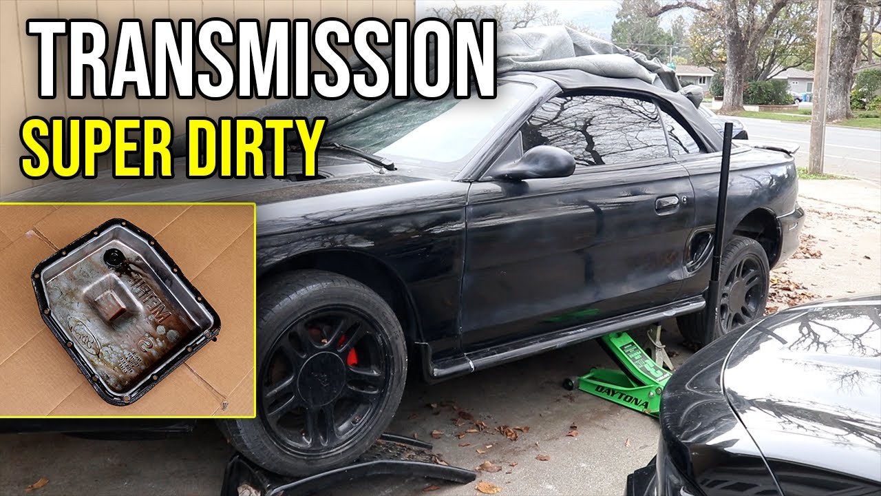 SN95 Mustang GT Transmission Service - YouTube