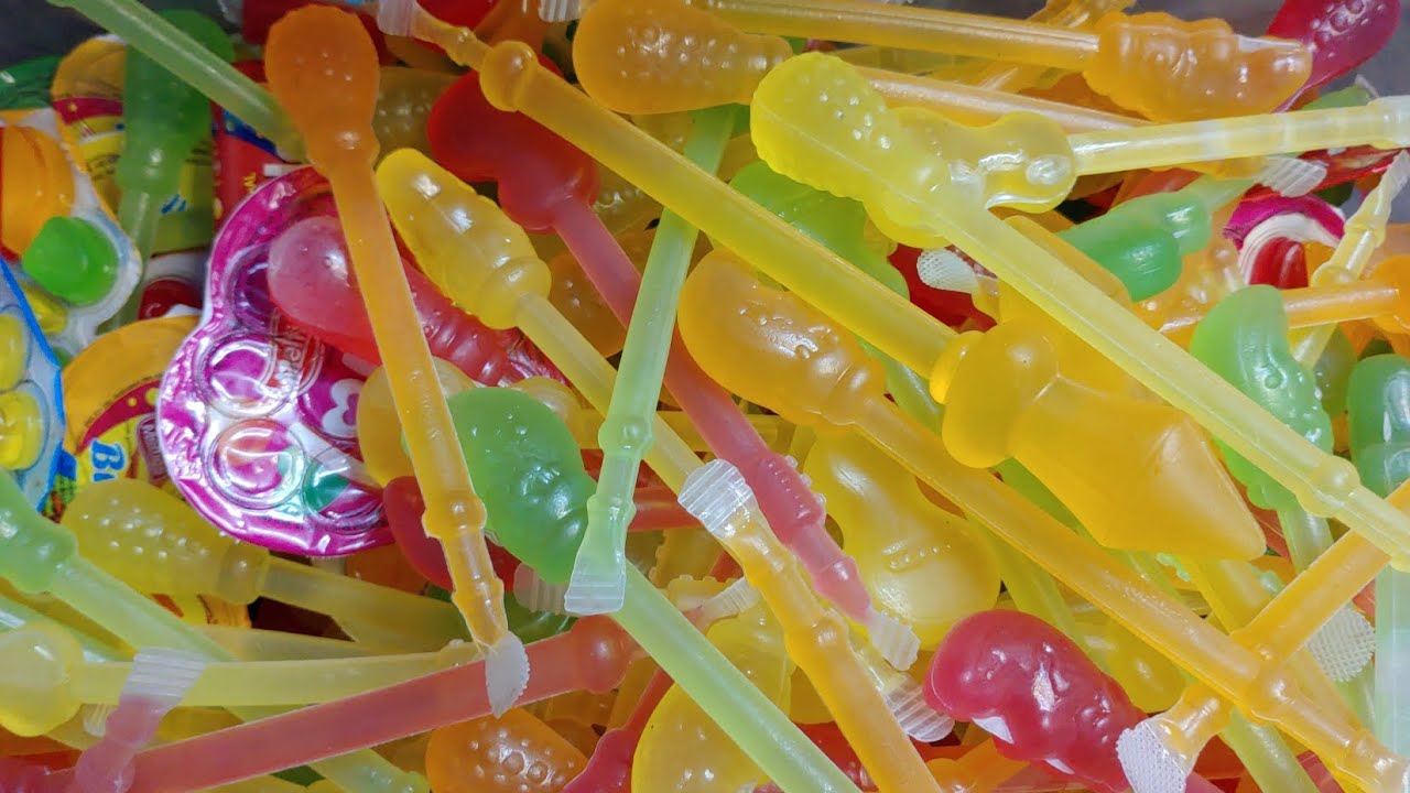 Very yummy big stick jelly and love 💕 jelly - YouTube
