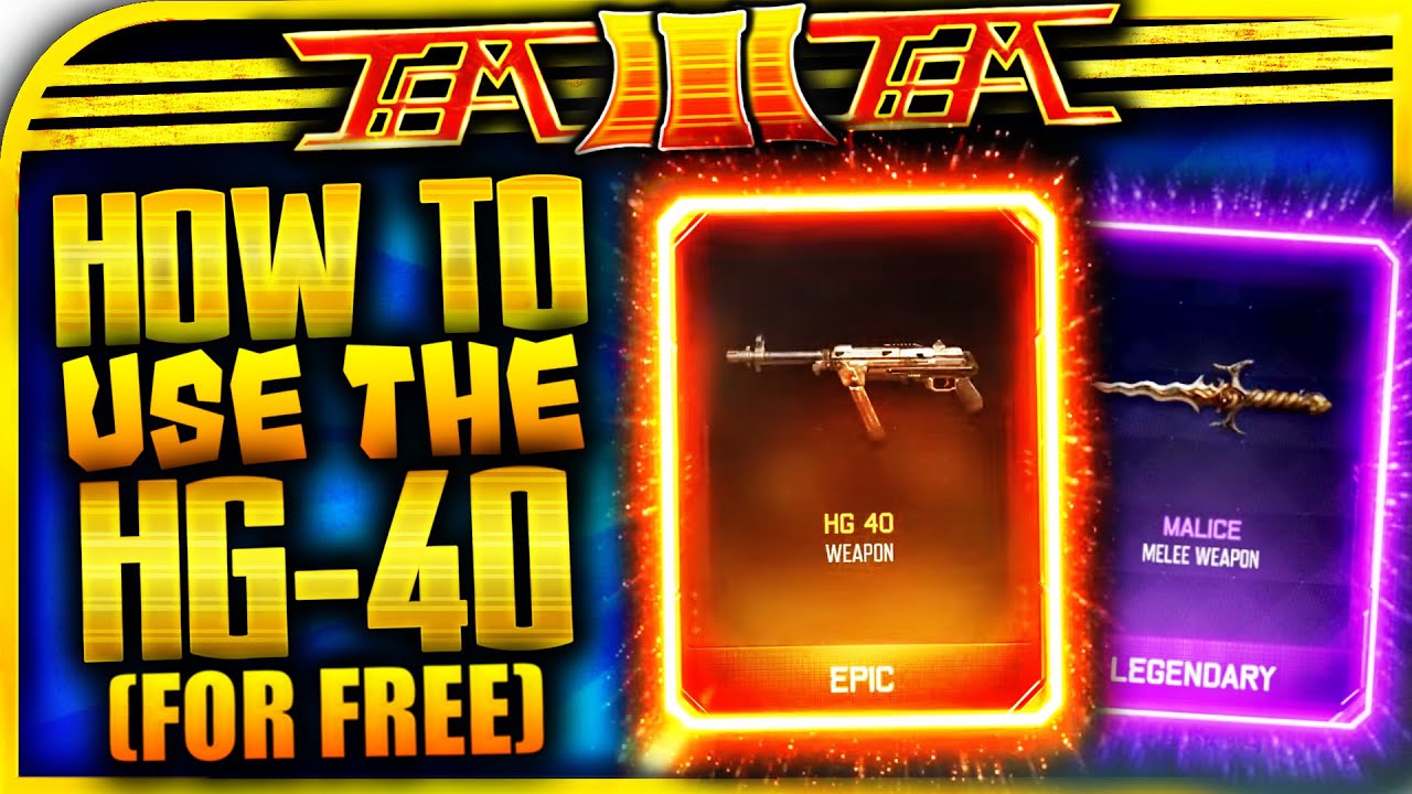 BO3: HOW TO USE "FREE WEAPON DLC!" HOW TO GET THE "HG-40" IN BLACK OPS ...
