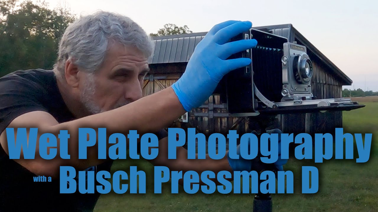 Wet Plate with a Busch Pressman D - YouTube