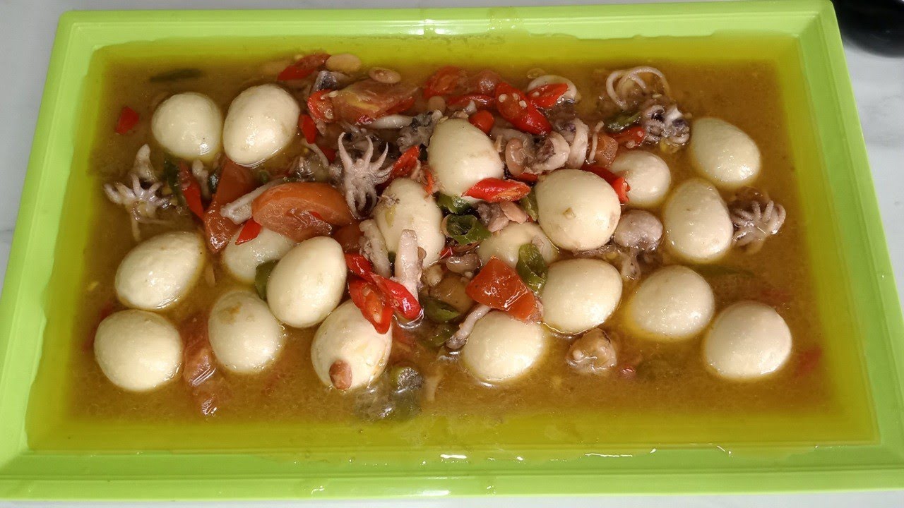 Resep Tauco Cumi Telur Puyuh | Rasa Pedas Asinnya Auto Ketagihan ...