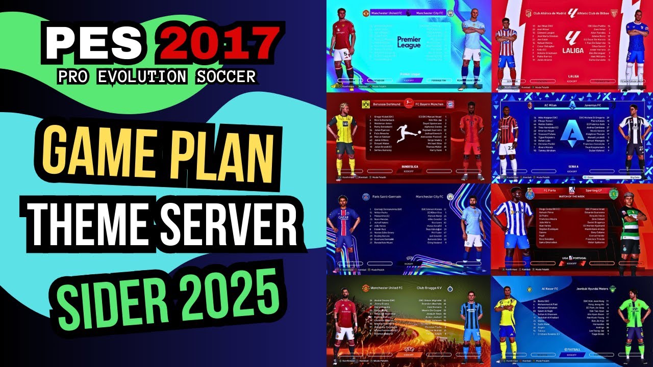 PES 2017 GAME PLAN THEME SERVER SIDER 2025 | GAME PLAY - YouTube