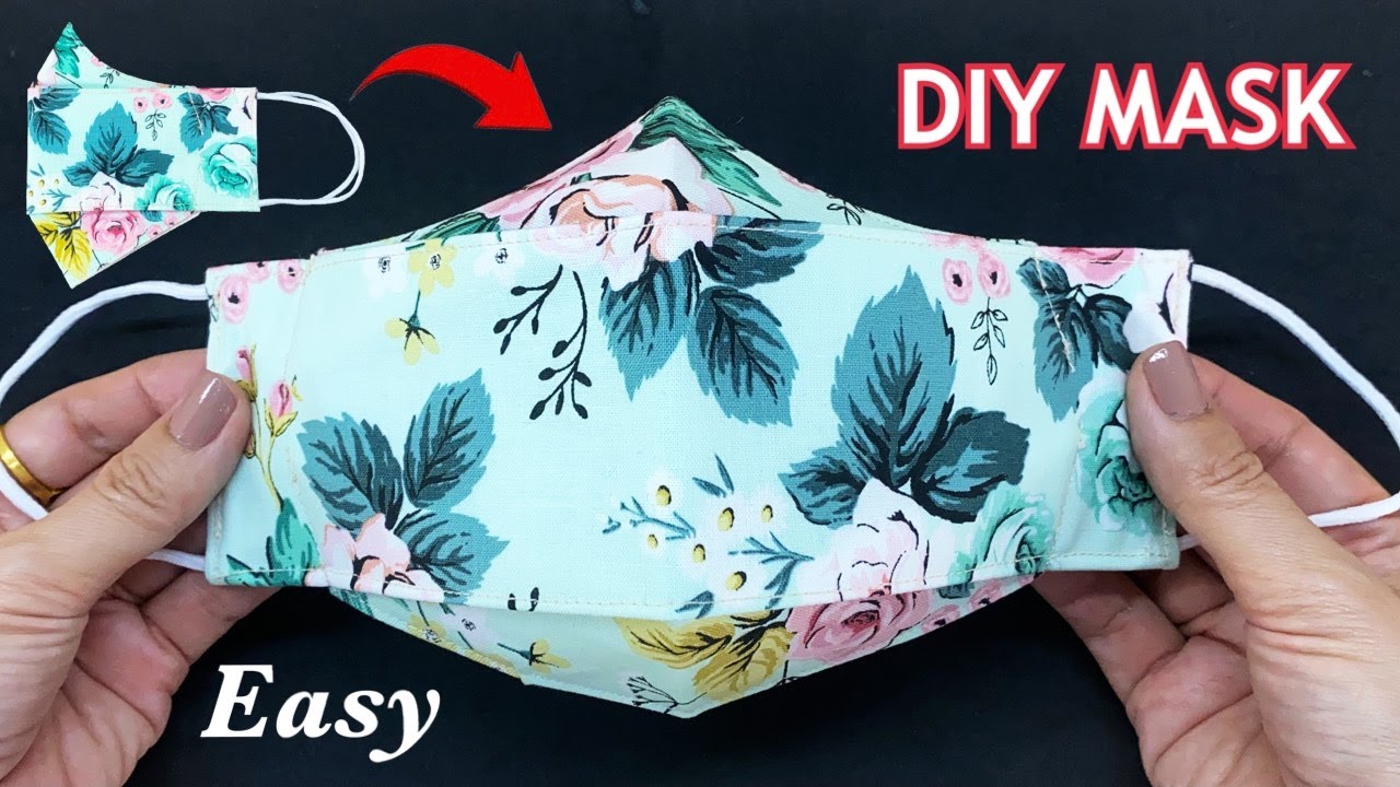 New Style Beautiful Mask Idea! Diy Breathable Face Mask 3Layers Easy ...