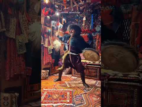 Güney Azerbaycan'da kam davulu ile gösteri yapan soydaşlarımız