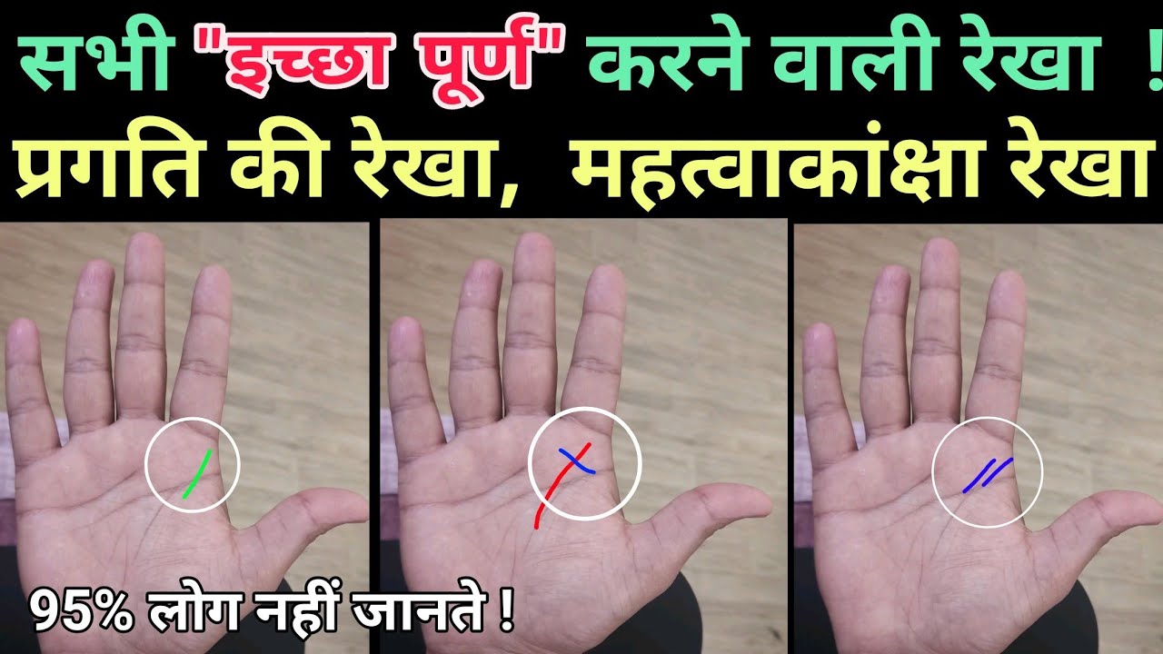 प्रगति की रेखा जो देती है सफलता और सब इच्छाएं हो जाती है पूरी ।। lucky ...