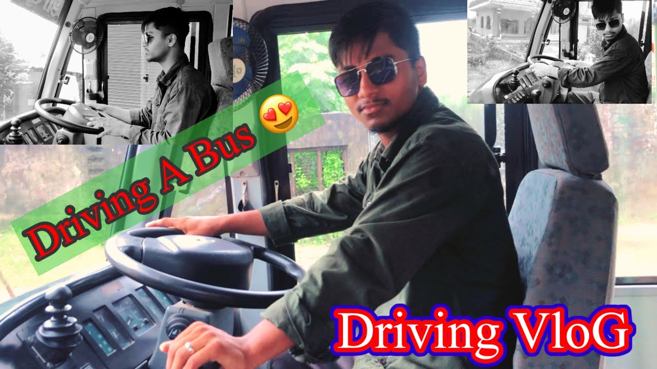 Driving The Bus ??😳 || Driving Vlog || SchoolBusRide || KrishnaOfficial ...