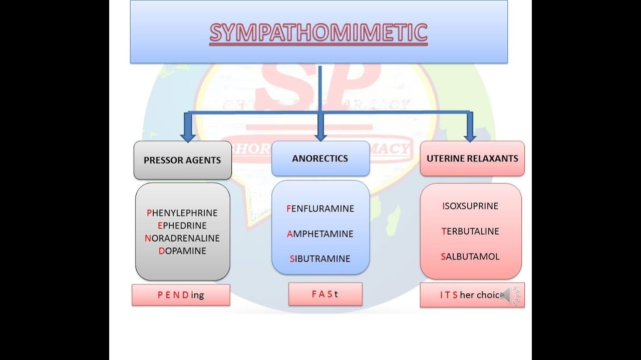 CLASSIFICATION OF ADRENERGIC DRUGS | SYMPATHOMIMETIC | PHARMACOLOGY ...