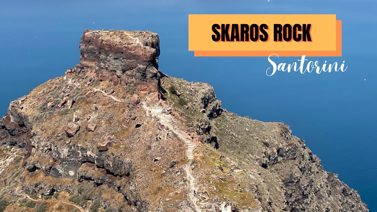 Our hiking at Skaros Rock, Santorini - YouTube