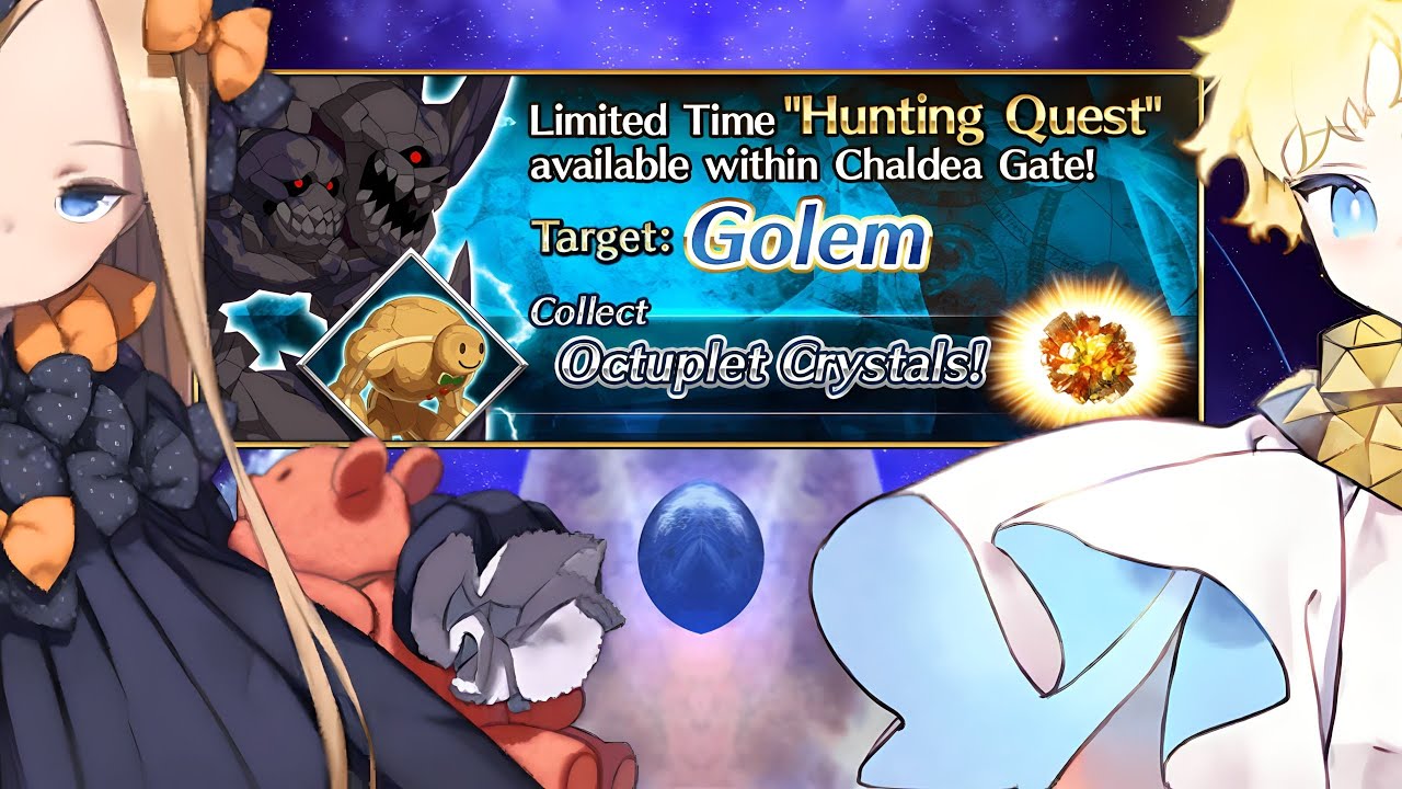 [FGO] Hunting Quest XI | Golem Hunt - Pride+ Rank | 3T Voyager Williams ...