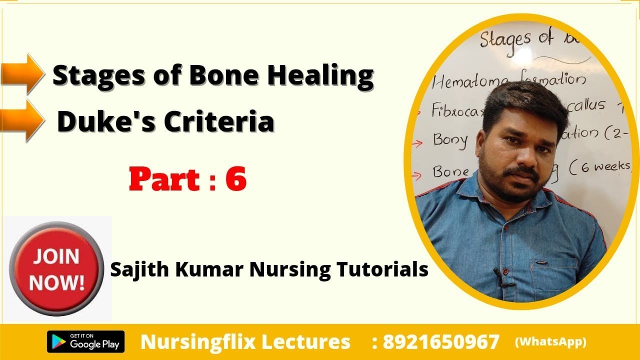 Stages of Bone Healing l Duke's Criteria - YouTube