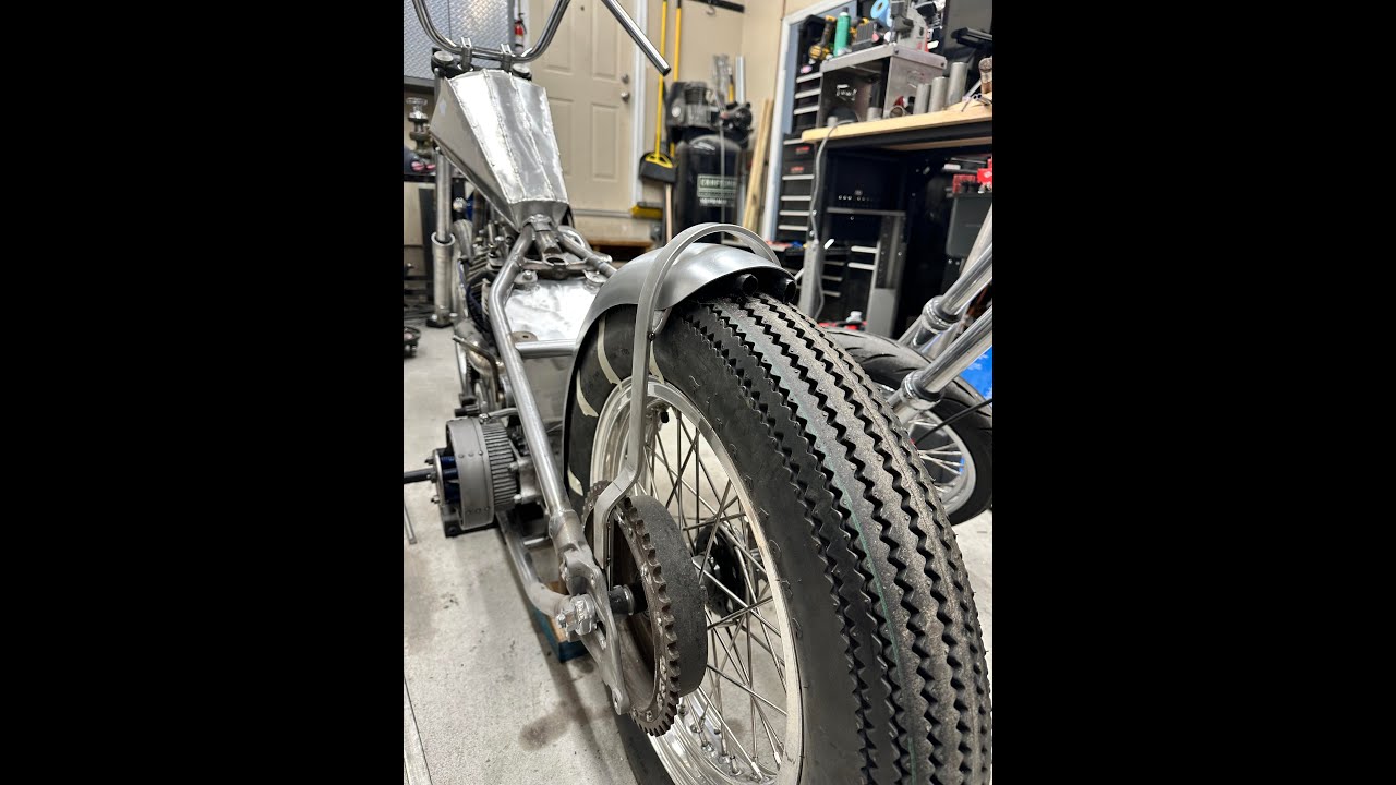 Genny Shovelhead Chopper fender mount and Born Free Texas 4 news! - YouTube