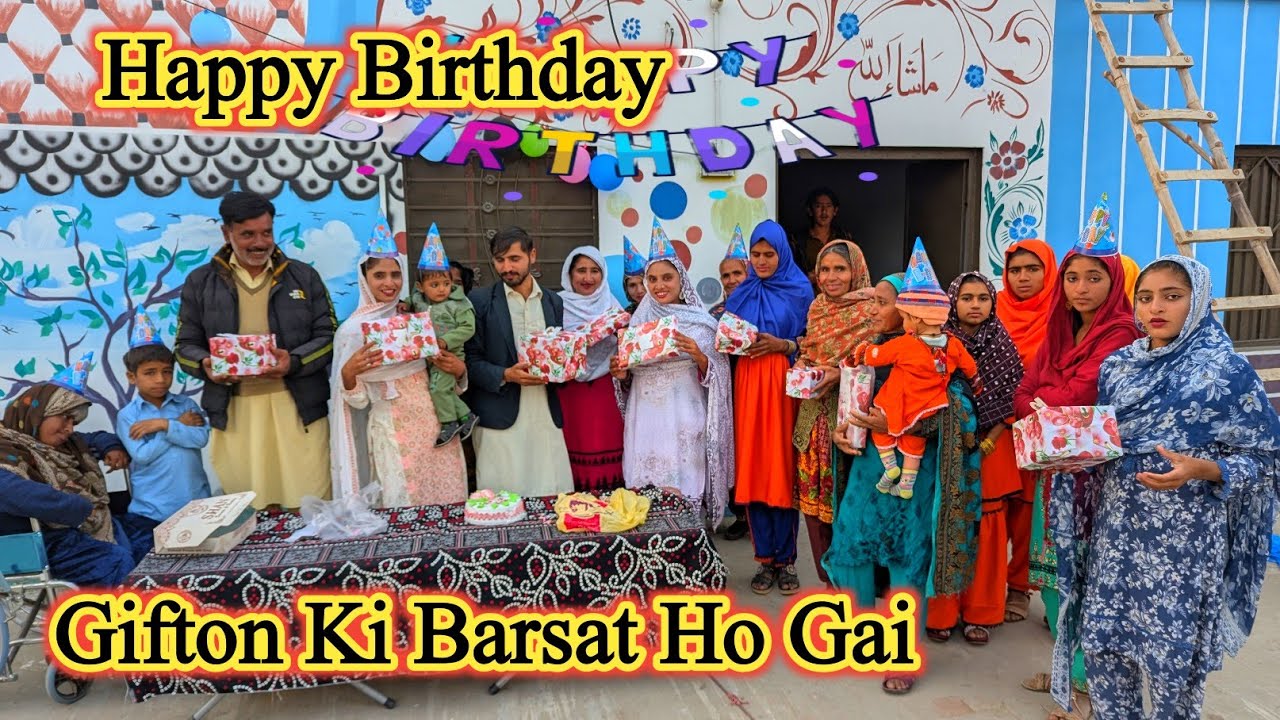 Happy Birthday Celebration 🥳 Gifton Ki Ho Gai Barsat Congratulations ...