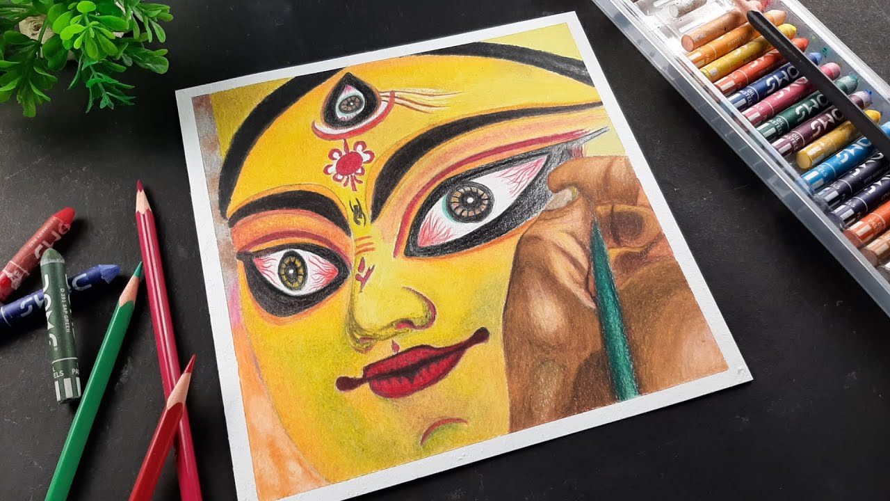 How to Draw Ma Durga, The Most iconic Hindu Goddess: Step by Step - YouTube