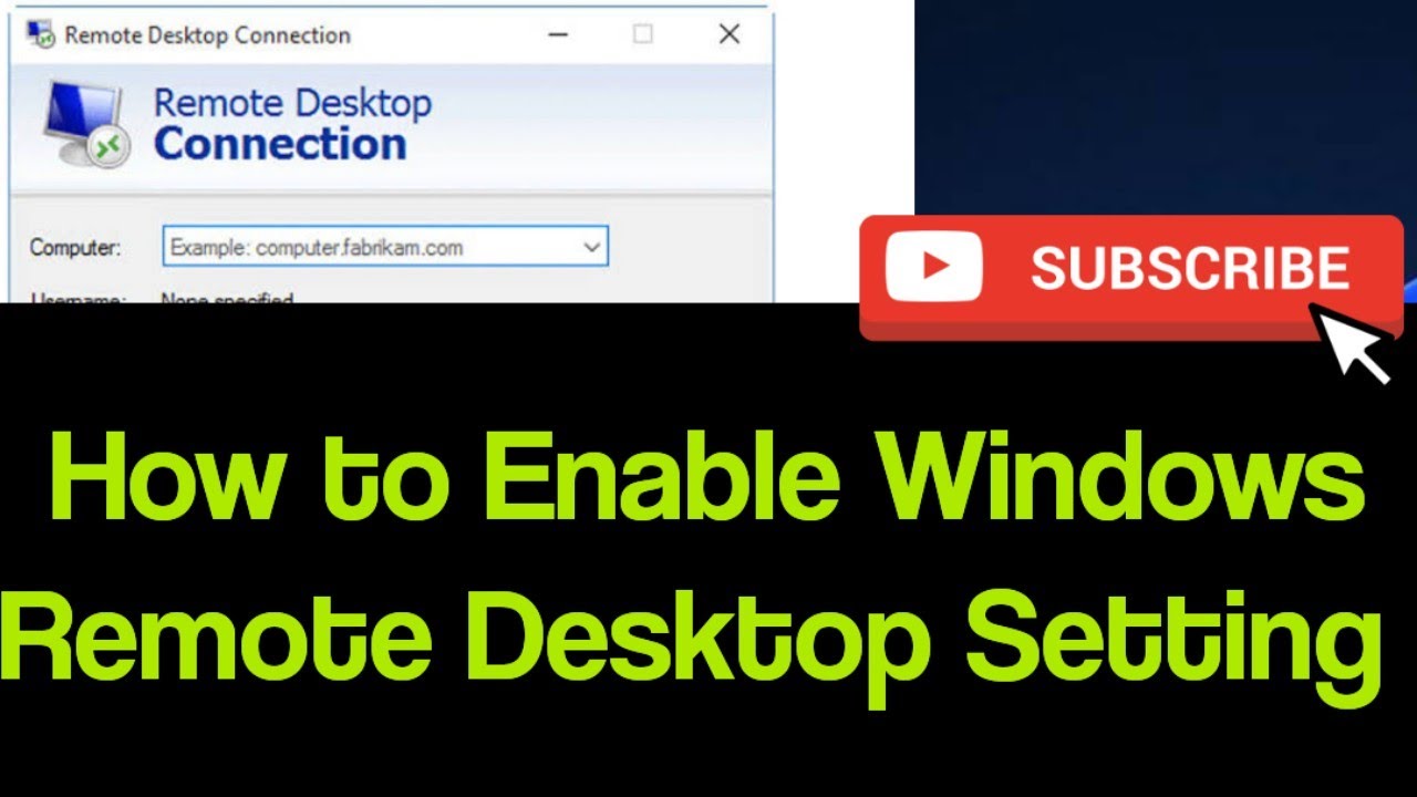 How to Enabled Remote Desktop settings#education#comptech2022# - YouTube