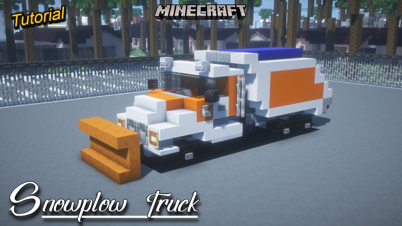 Minecraft: Snowplow Truck | Tutorial - YouTube