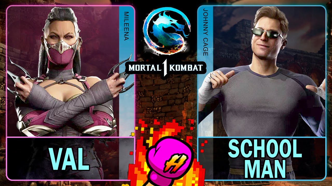 MK1 Val (MILEENA) VS School Man (JOHNNY CAGE)🥊Mortal Kombat 1🥊4K 60ᶠᵖˢ - YouTube