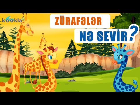ZÜRAFƏLƏR NƏ SEVİR? ZÜRAFƏNİN HEKAYƏSİ! UŞAQ NAĞILLARI! (Azərbaycan dilində cizgi filmlər)