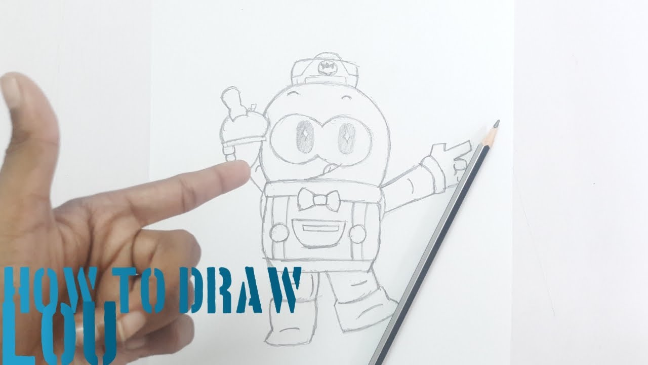 How to draw lou brawl stars - YouTube