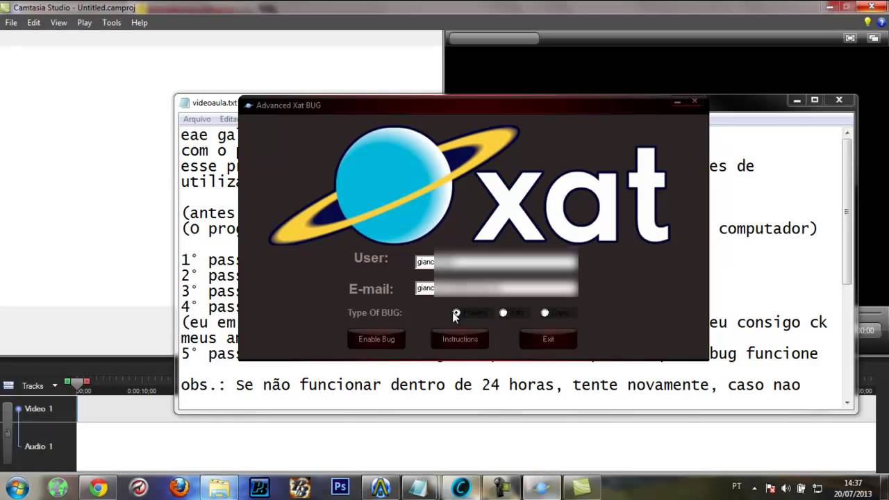 Como bugar xat,powers e days com o advanced xat BUG [new][2013] - YouTube
