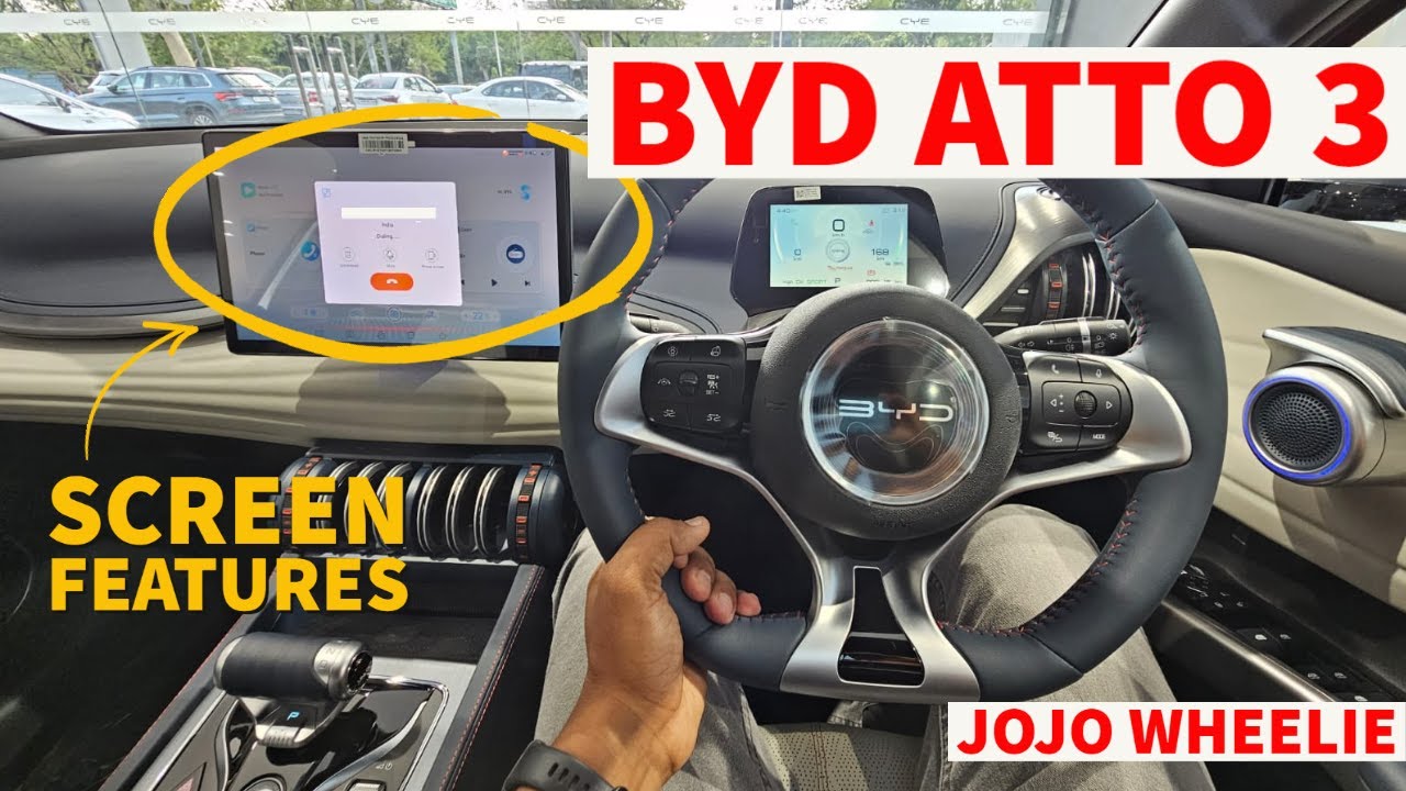 New BYD Atto 3 12.8 inch media touch screen and 5 inch MID all ...