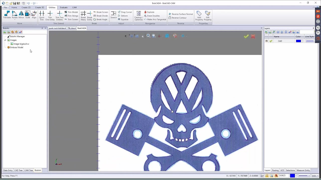 BobCAD CAM V34 - BobART Part 1 - YouTube