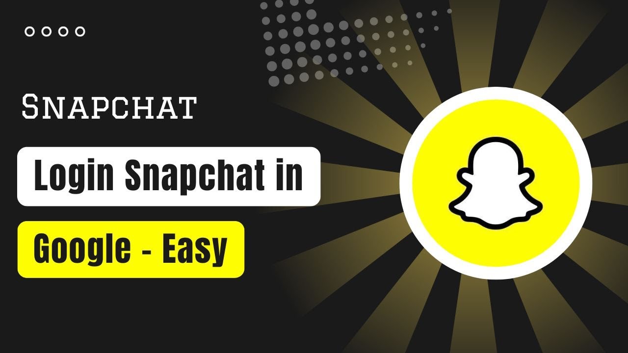 How to Login Snapchat in Google ! - YouTube