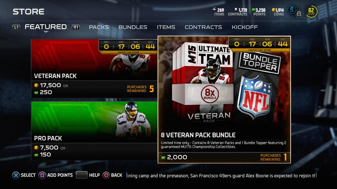 Madden 15 Ultimate Team - Veteran Bundle Pack Opening - YouTube