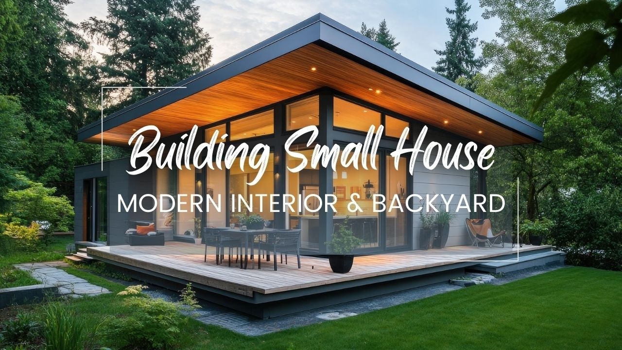 Building a Small House with Modern Interior Design & Backyard ...