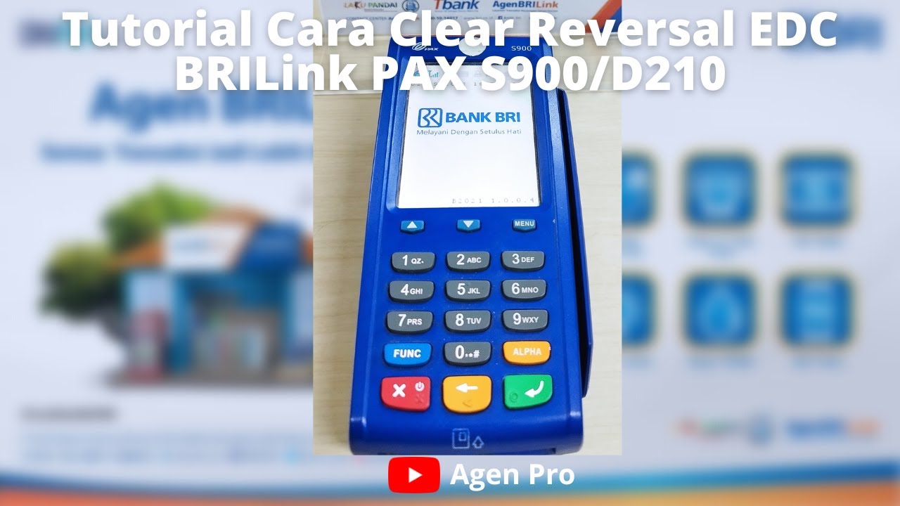 Cara Clear Reversal EDC BRILink PAX S900 PAX D210 - YouTube