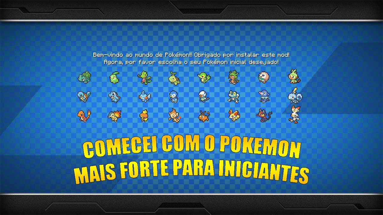 PRIMEIRA VEZ JOGANDO MINECRAFT PIXELMON - EP 1 - YouTube