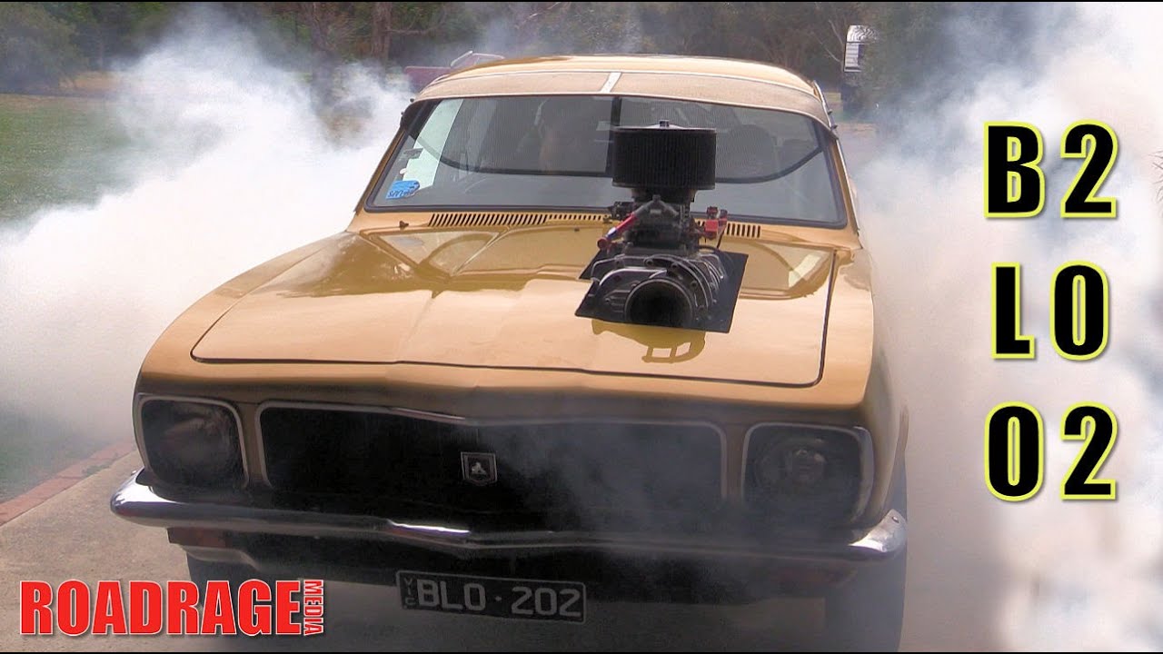 Aussie Burnout Car - Supercharged 6 cylinder. - YouTube