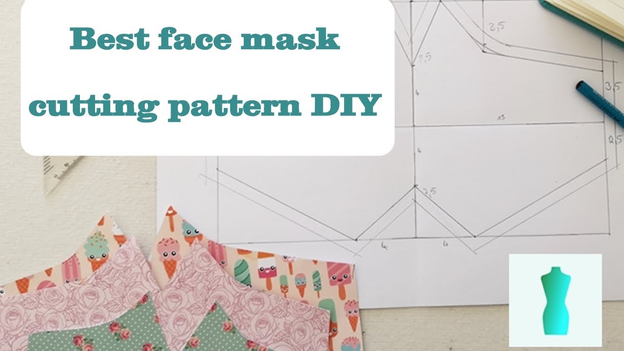 Face Mask cutting pattern DIY - YouTube