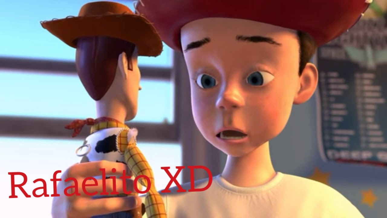 Andy tira a Woody a la basura pero con musica de la Rosa de Guadalupe ...