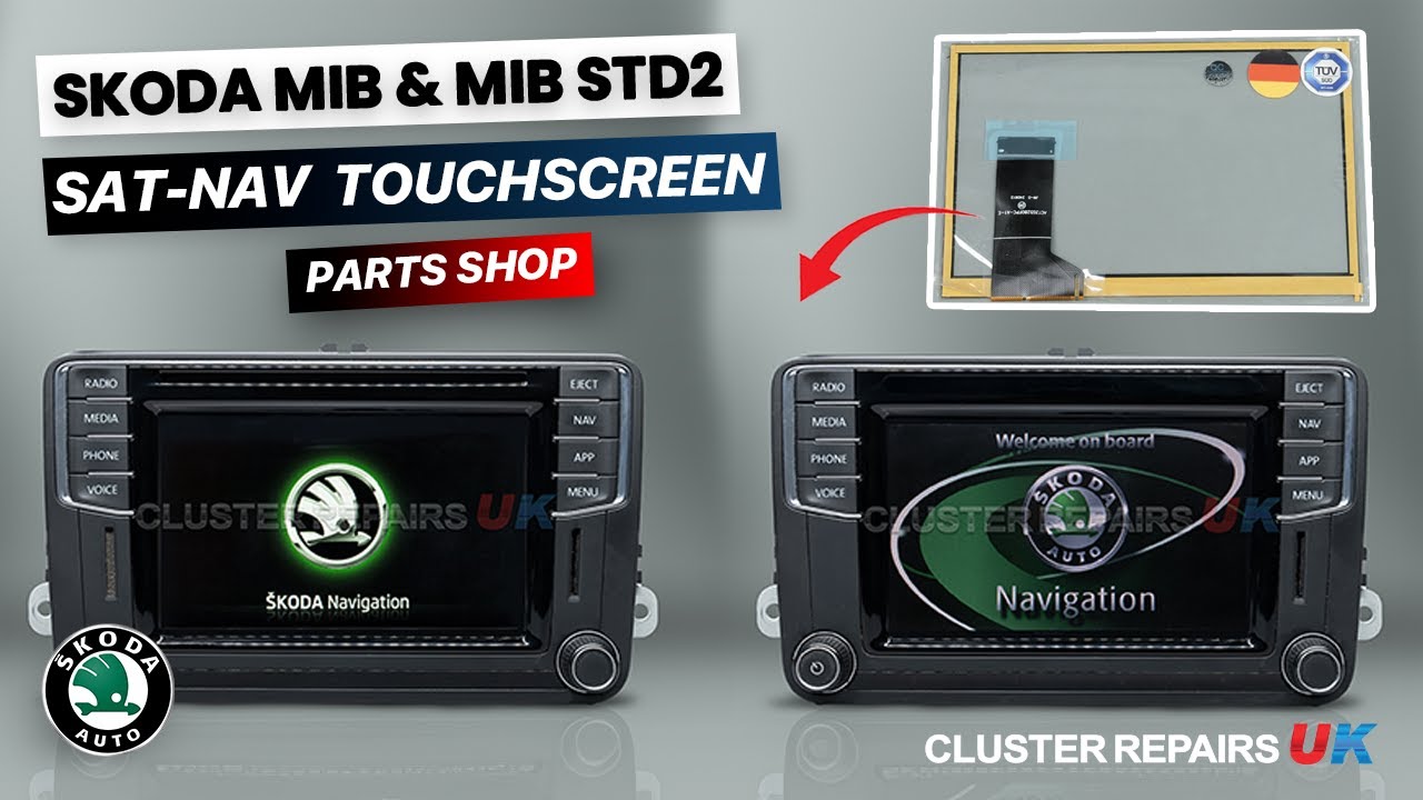 Is your Skoda Yeti MIB & MIB STD2 Sat Nav Touchscreen Faulty? Model 5L Parts and Tutorial, Fixed ...