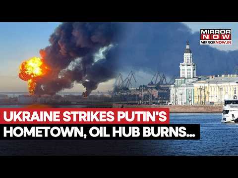 Ukraines „Racheschlag“ verwüstet Putins Heimatstadt! Ölraffinerie in St. Petersburg angegriffen