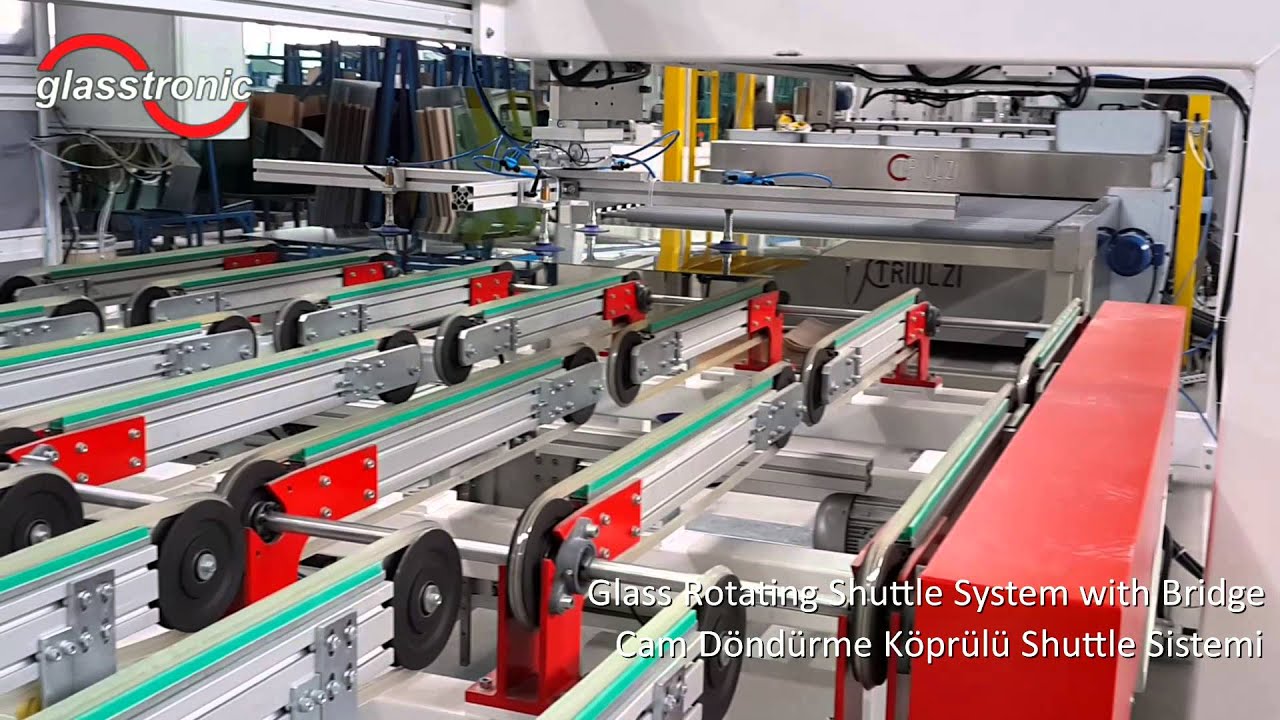 Glass Rotating Shuttle System with Bridge - YouTube
