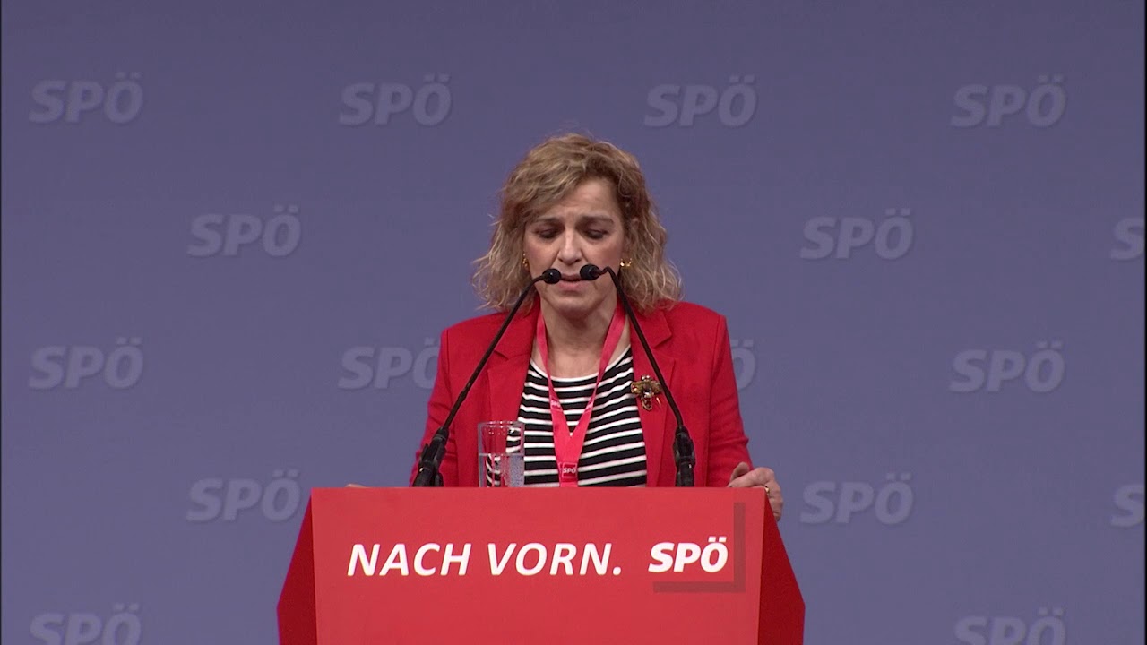 BSA AHS Vorsitzende Barbara Huemer am SPÖ Parteitag 2018 - YouTube
